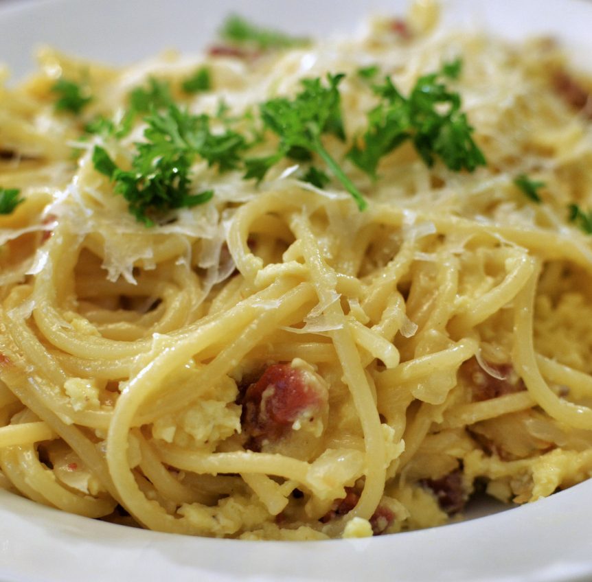 Spaghettis Carbonara au cookeo - Cookeo Mania