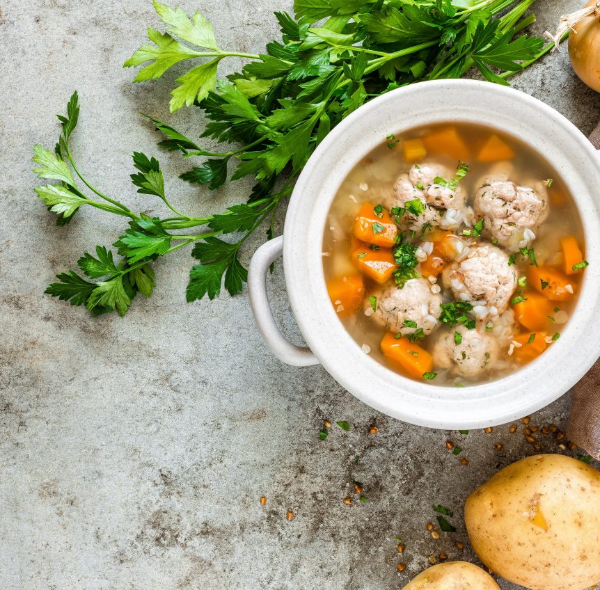 Soupe sarrasin et boulettes de viande au cookeo - Cookeo Mania
