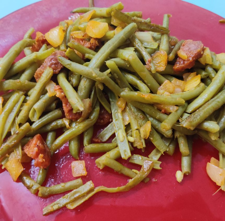 Haricots verts au chorizo au cookeo - Cookeo Mania