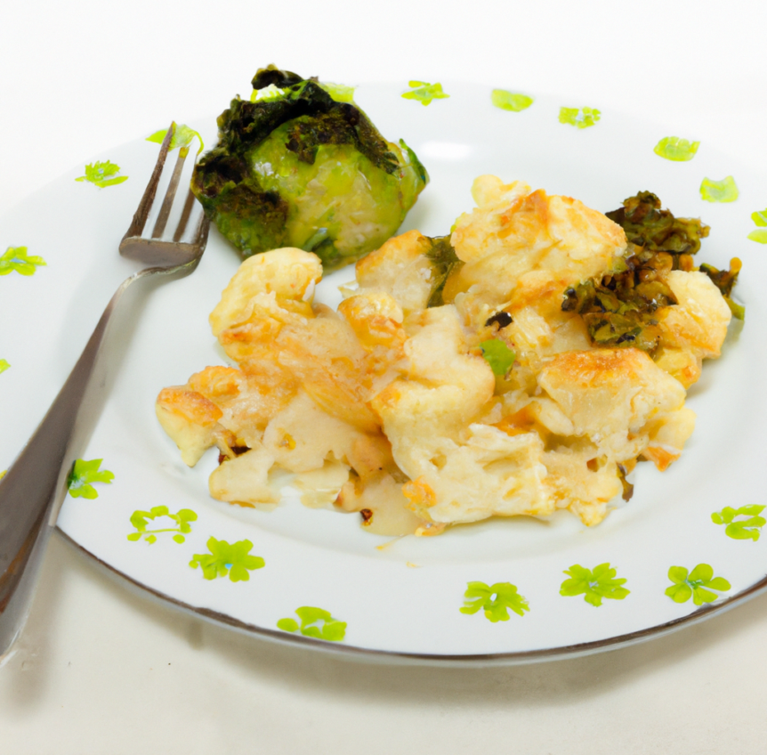 Gratin de chou-fleur et saucisses Knacki gratiné à l'extra-crisp au ...