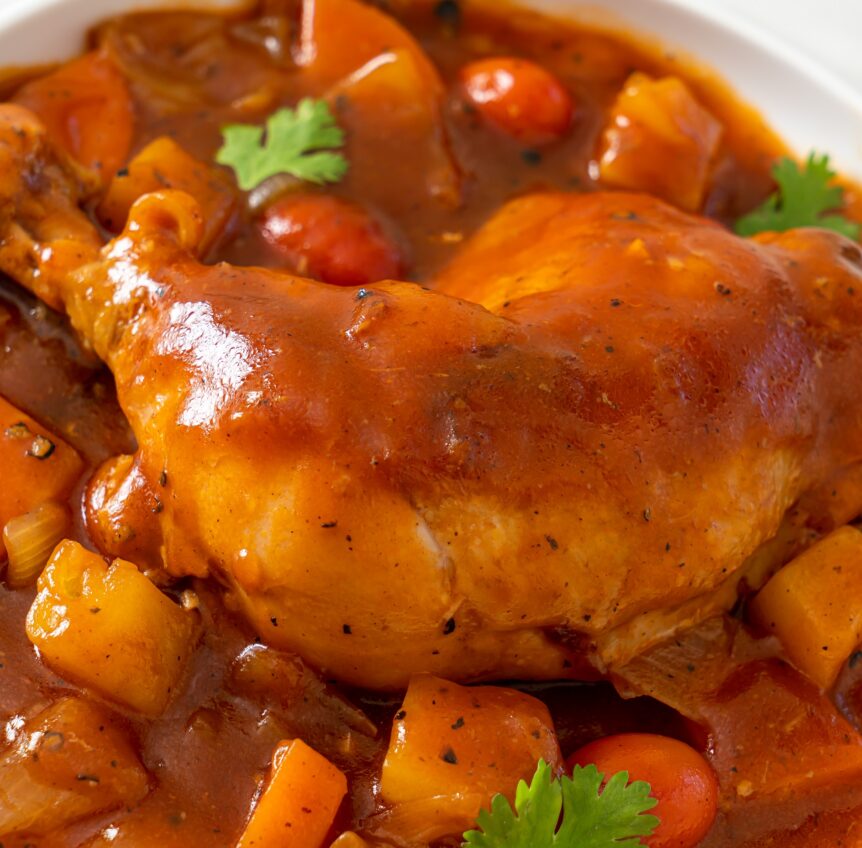 Ragoût de poulet aux carottes et pommes de terre au cookeo - Cookeo Mania