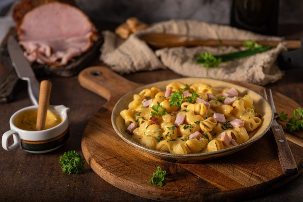 Pâtes 4 fromages et dés de jambon au cookeo - Cookeo Mania