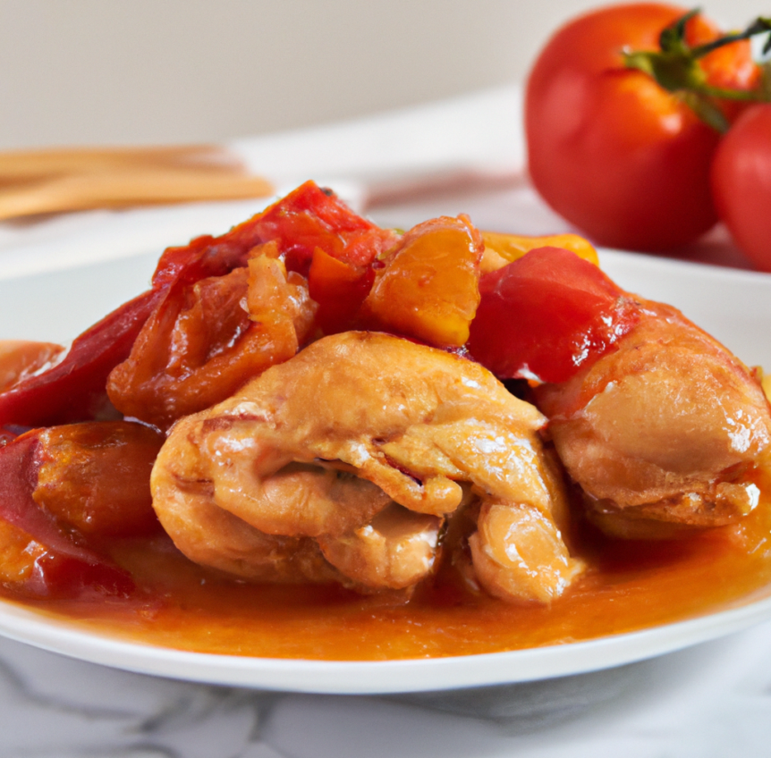 Recette authentique de Poulet Basquaise au cookeo - Cookeo Mania