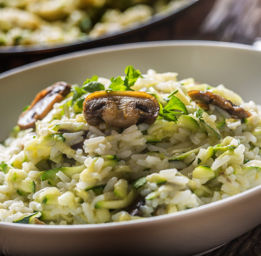Risotto aux Courgettes et Champignons au cookeo - Cookeo Mania