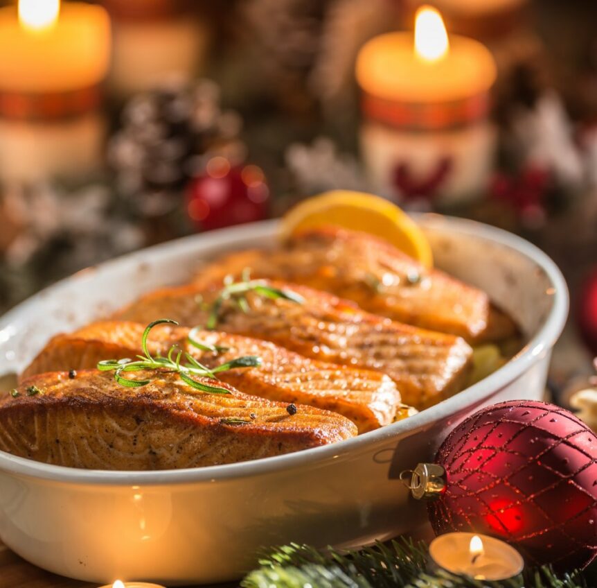 Pavé de Saumon Festif à l'Orange et Aneth en Extra-Crisp pour Noël au ...